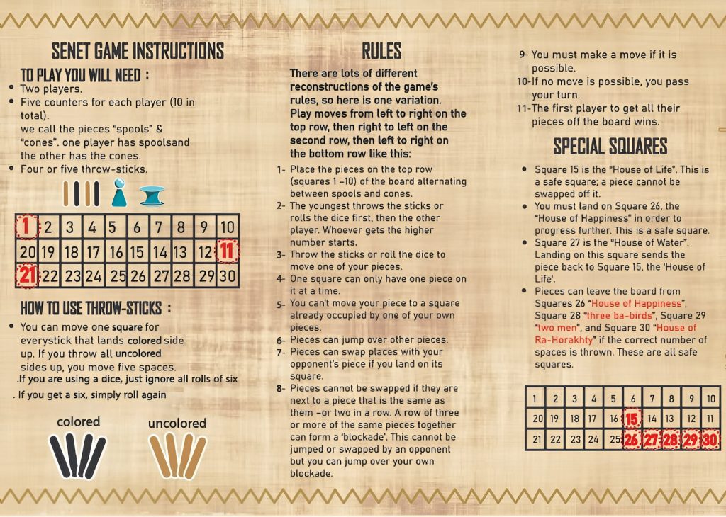 Senet – The Oldest Strategy & Luck Board Game in History | Egyptat